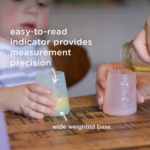 2oz Silicone Open Training Cup, designed to help infants and toddlers